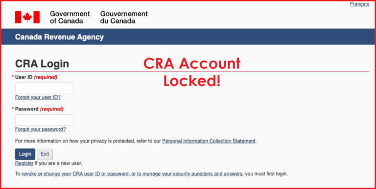Is Your CRA Account Locked? How To Unlock CRA Account - NetworkBuildz