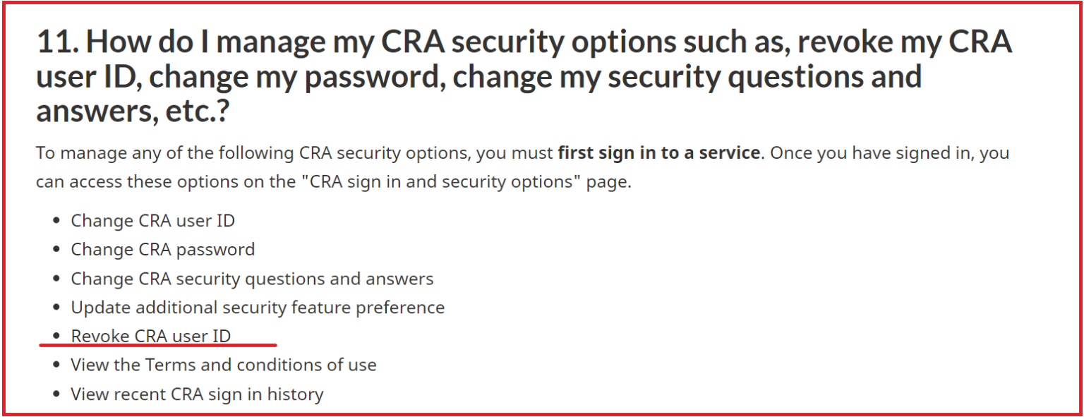 How To Delete CRA Account - NetworkBuildz