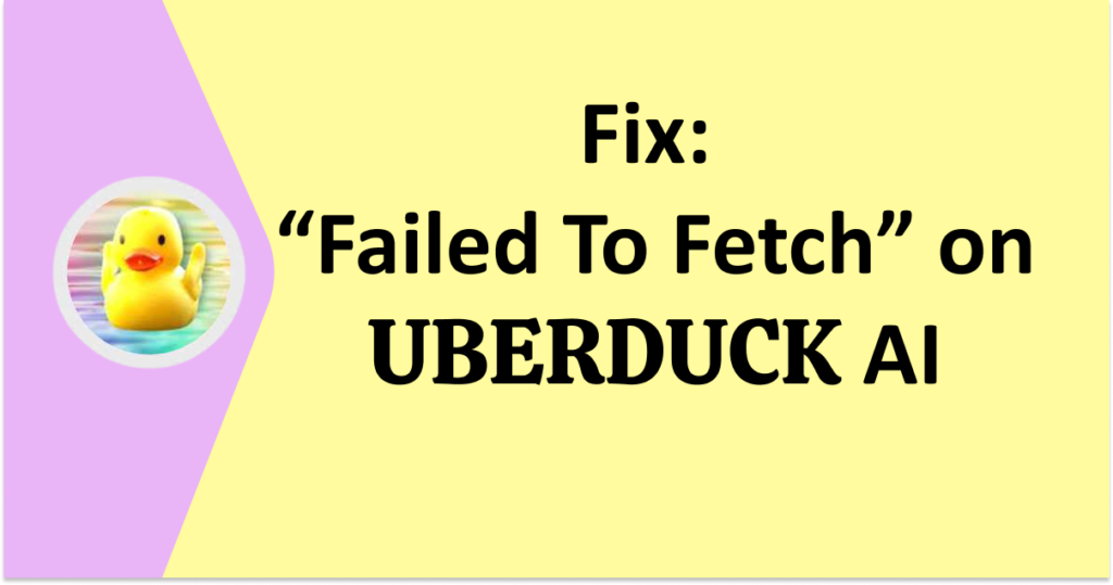 How To Fix “Failed To Fetch” On Uberduck AI - NetworkBuildz How To Fix “Failed To Fetch” On Uberduck AI - NetworkBuildz
