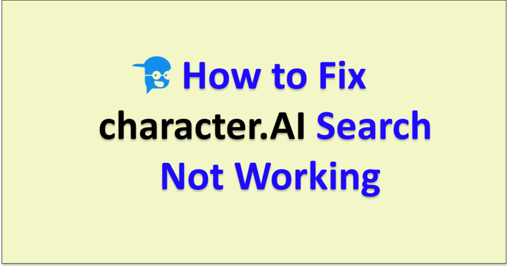 How To Fix Character.AI Search Not Working - NetworkBuildz