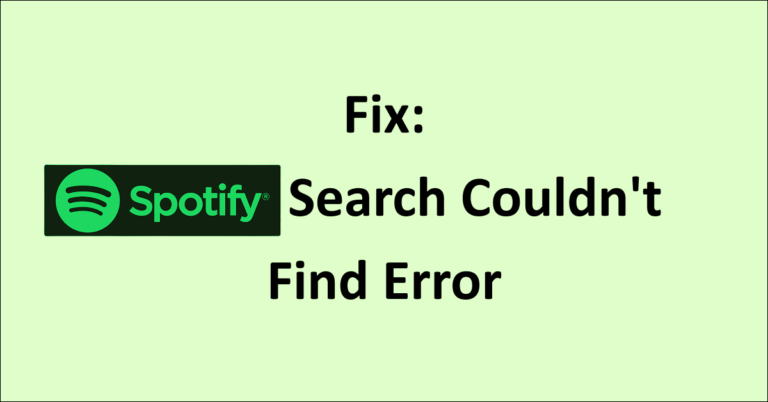 How To Fix Spotify Search Couldn't Find Error - NetworkBuildz How To Fix Spotify Search Couldn't Find Error - NetworkBuildz