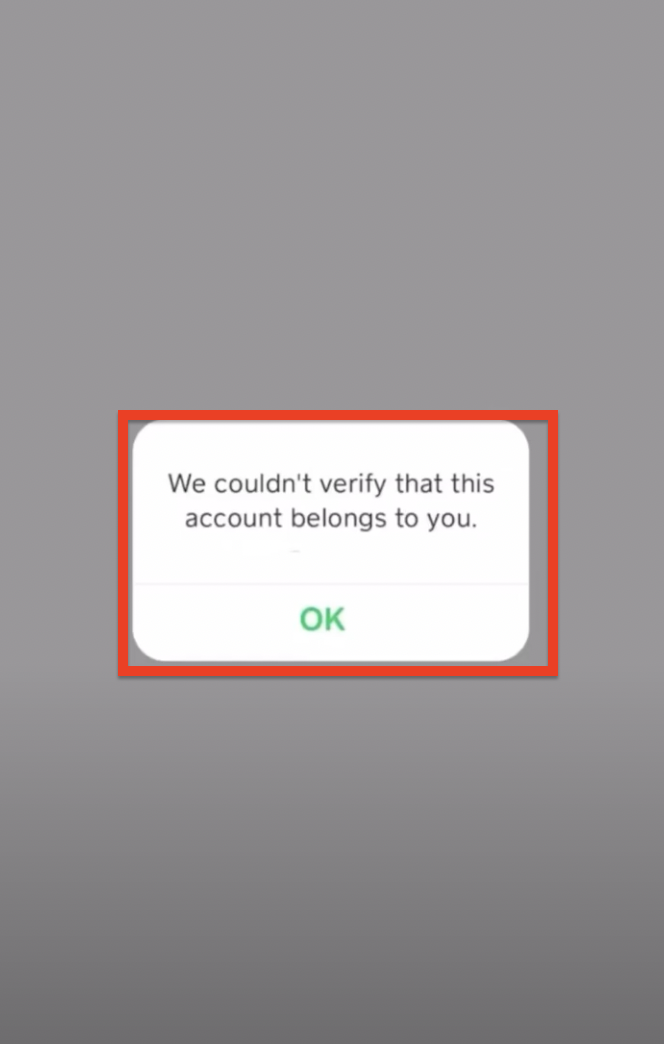 How To Fix "We Couldn’t Verify That This Account Belongs To You" On ...