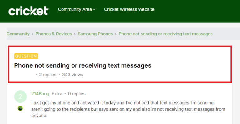 How To Fix Cricket Wireless Not Sending Or Receiving Text Messages ...