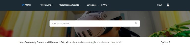 How To Fix Meta Quest Setup Keeps Asking For A Business Account Email ...