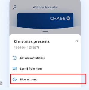 How To Show/ Unhide The Chase Account - NetworkBuildz