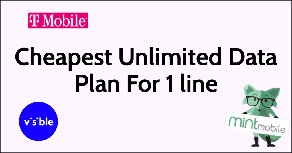 Cheapest Unlimited Data Plan For 1 Line - NetworkBuildz