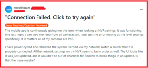 How To Fix Reolink NVR Connection Failed Click To Try Again - NetworkBuildz