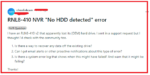 How To Fix Reolink NVR No HDD Detected Error Or HDD Blinking Red ...