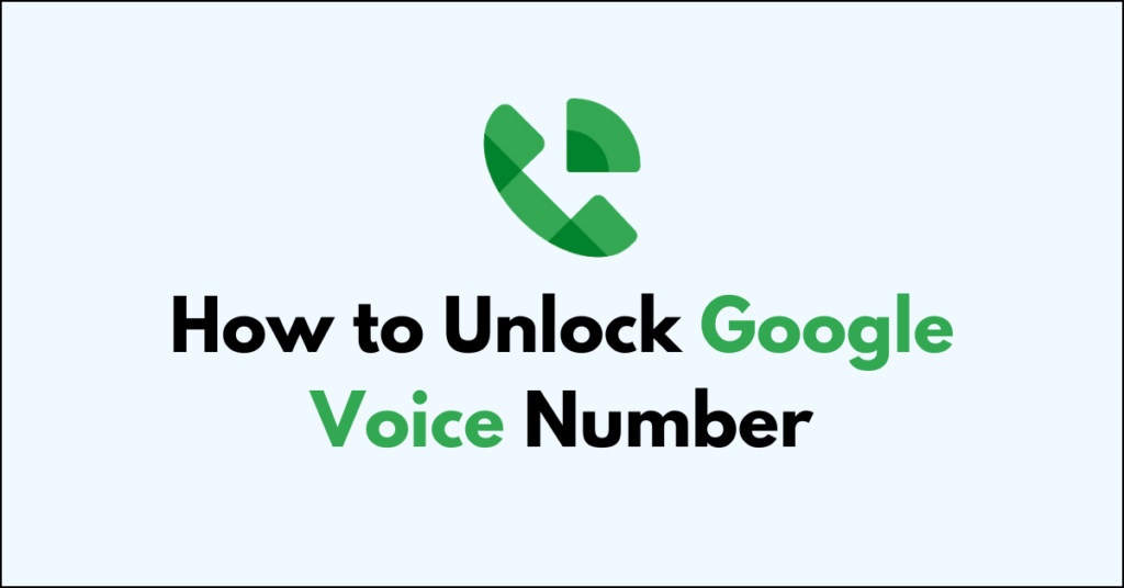 How To Unlock Google Voice Number - NetworkBuildz